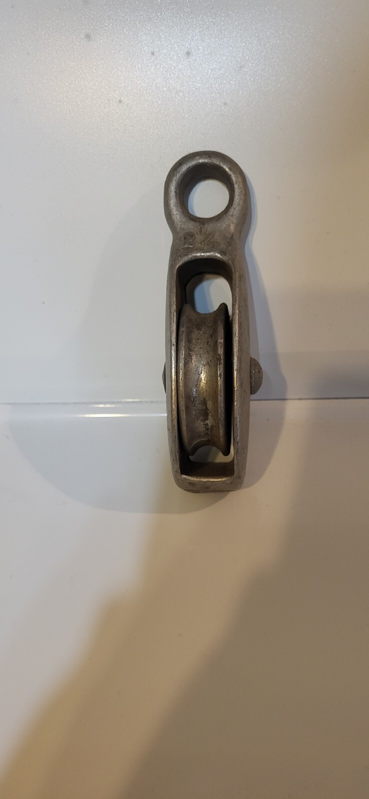 Vintage 2 1/2 INCH WC or Could be CW Aluminum Lineman Block/Rope Pully ...