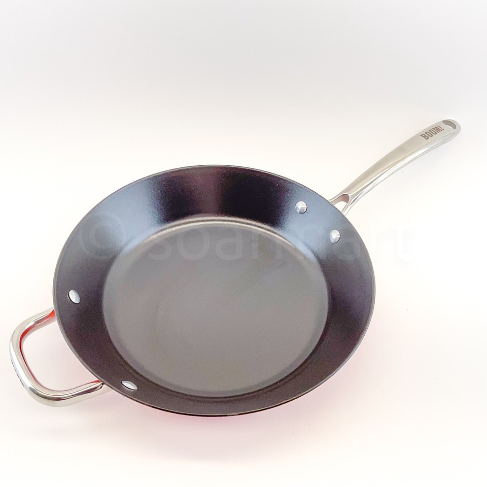 DASH The Fit Cook x " Enameled Carbon Steel Fry Pan- Sriracha 12" New ...