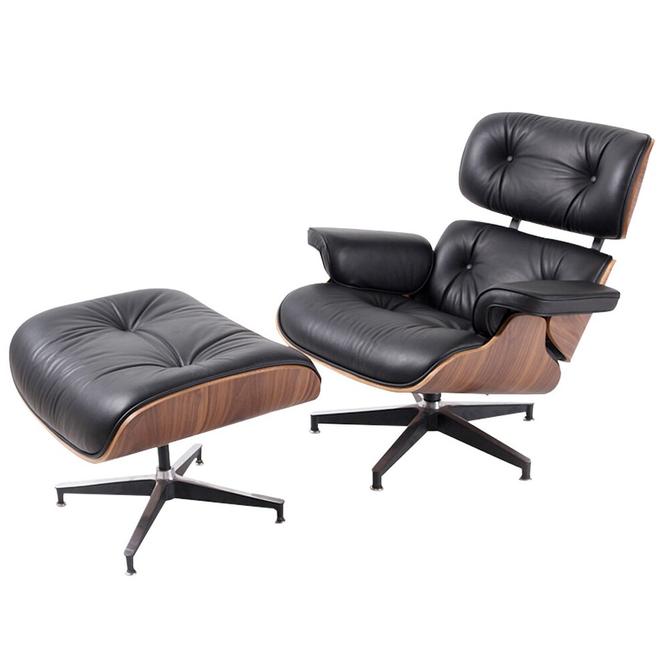 Computer Gaming Office Chair Lounge Chair and Ottoman Leather Task Desk ...