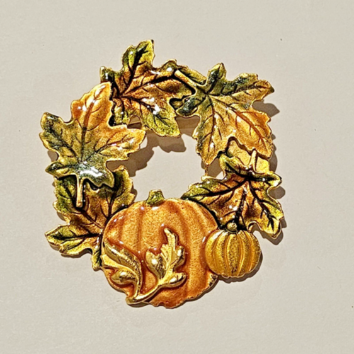 Vintage KC Kenneth Cole Brooch Pin Thanksgiving Harvest Autumn Fall ...