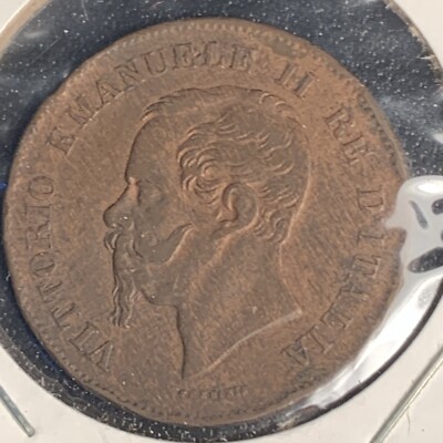 1861 Italy Coin - 5 Centesimi - Great Grade and Luster - 3/10 | eBay