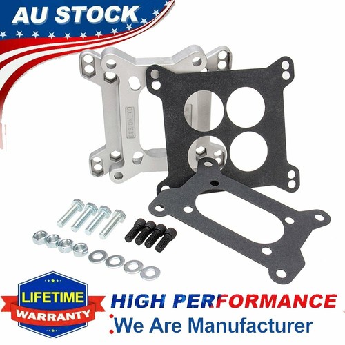 4-Bolt Carburetor Adapter Kit 2bbl to 4bbl Adapter for Holley 2 Barrel ...