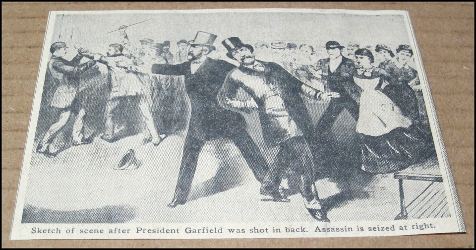 1963 Assassination of President James A Garfield 1881 Newspaper ...