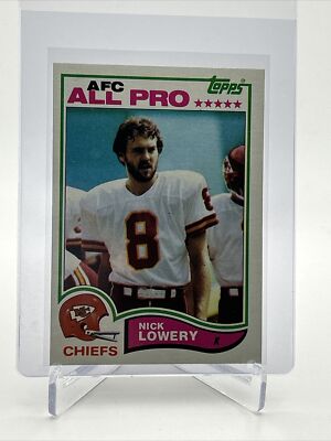 1982 Topps Nick Lowery Football Card #120 NM-MT FREE SHIPPING | eBay