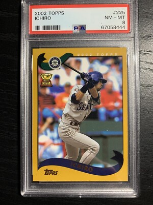 2002 Topps Ichiro Suzuki #225 Gold Cup All-Star Rookie PSA 8 NM-MT | eBay