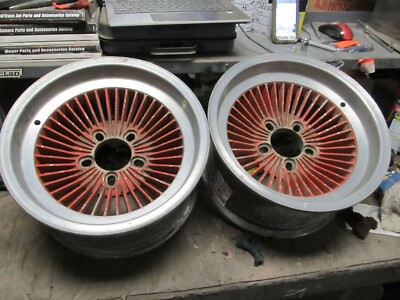 VINTAGE 15 x 7.5" TURBINE 40-SPOKE E-T MAG WHEELS VAN MOPAR MUSTANG ...