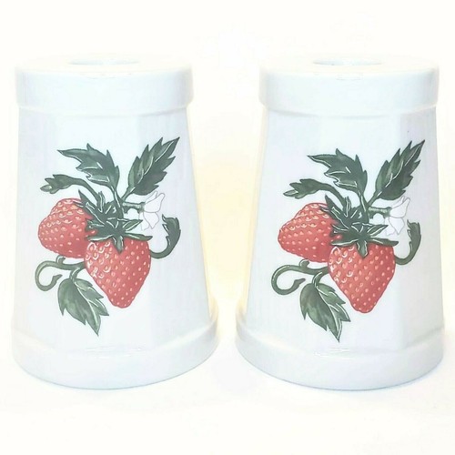 Wicks 'N' Sticks Strawberry Taper Candle Holders Set of 2 1983 Vintage ...