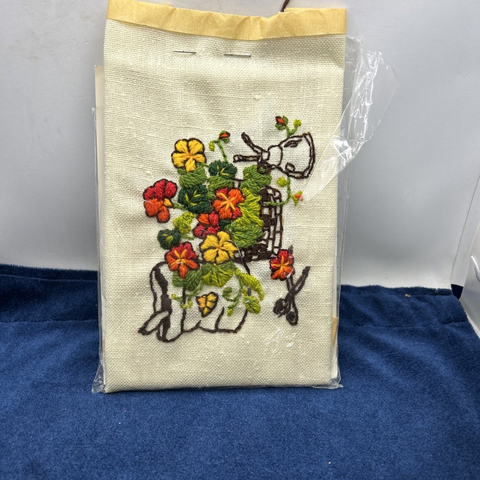 JIFFY Stitchery Nasturtium Still Life #235 Connie Baller 5x7" Unframed ...