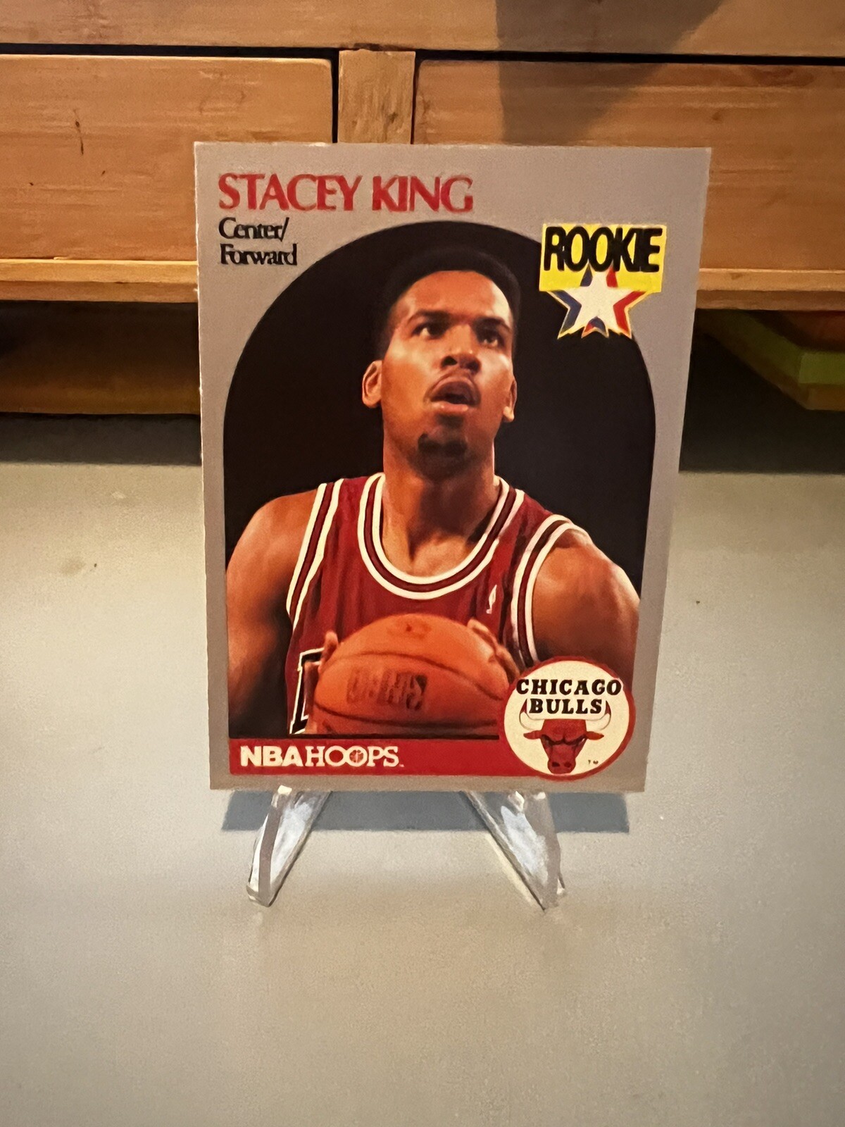 Stacey King NBA Hoops 1990 Rookie Card #66 Chicago Bulls NBA Basketball ...