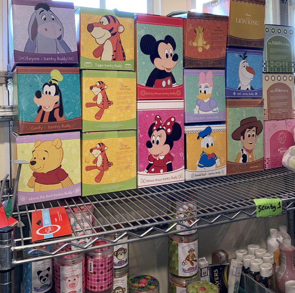 SCENTSY BUDDY & Clips Sidekick BITTY BUDDIES Scent pak & WAX DISNEY ...