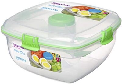 System Lunch Lunch to Go System, 3 Seater, Plastic, Transparent, 15 x ...