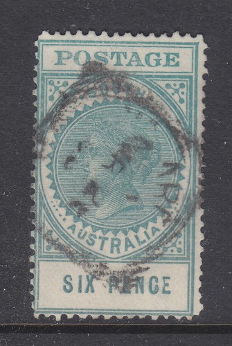 SOUTH AUSTRALIA: 6d LONG TYPE THICK POSTAGE USED | eBay