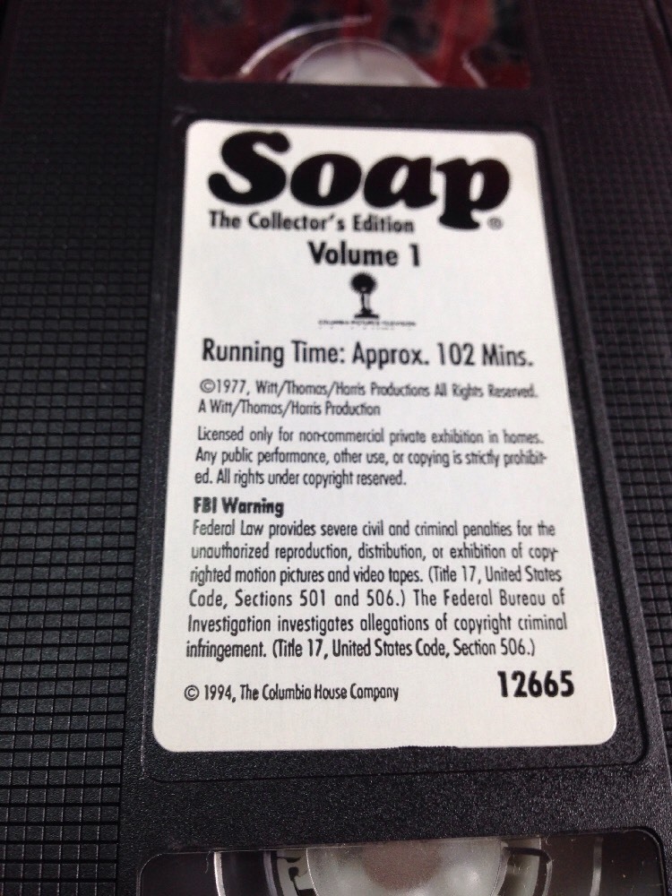 SOAP TAPE SET VHS COLLECTOR'S EDITION Lot 1-10 Columbia House Series ...