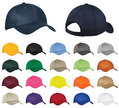 Adjustable CP80 Six-Panel Hat OSFA Cotton Twill Cap Mid Profile ...