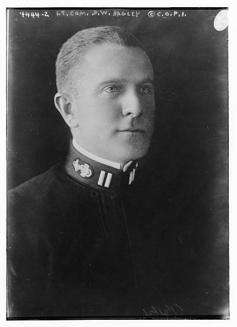 Lt. Com. D.W. Bagley,David Worth Bagley,1883-1960,Admiral in United ...