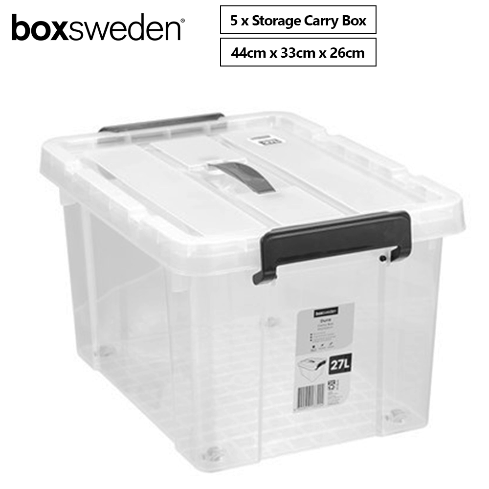 Wheeled Storage Box With Handle