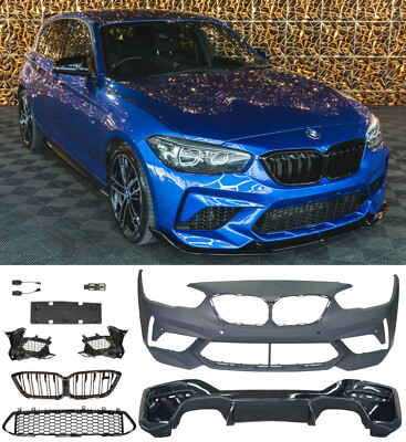 FRONT BUMPER & DIFFUSER FOR BMW 1 SERIES F20 F21 LCI M2 LOOK CONVERSION ...