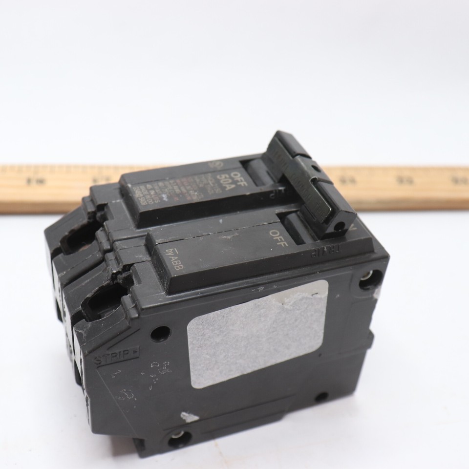 GE Circuit Breaker 2-Pole Thick Series 50 Amp Black THQL2150 | eBay