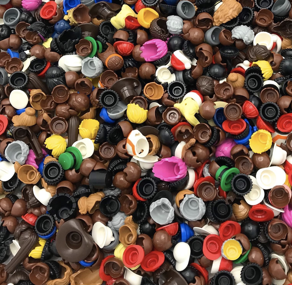 Lego NEW Minifigures 1-500 People Mixed Heads Torsos Legs Hair Series ...