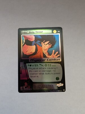 DBZ Dragon Ball Z FOIL Goku Body Throw! 44 CCG limited Saiyan Saga | eBay