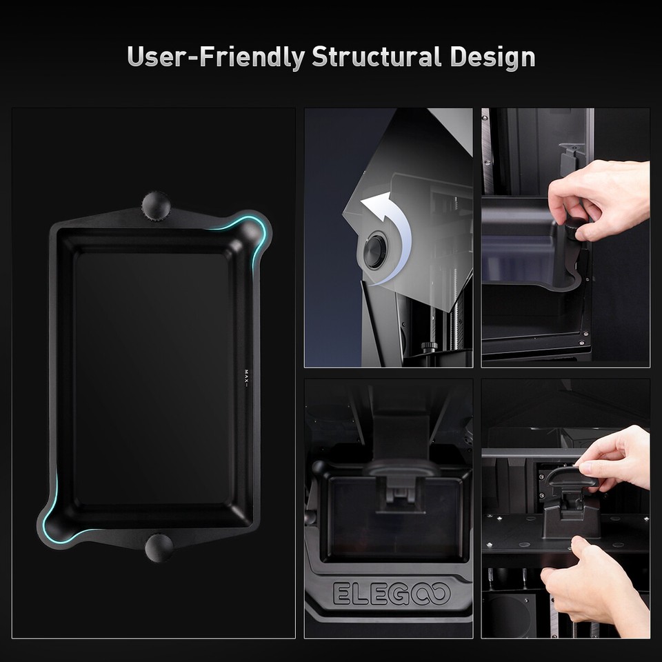 ELEGOO Saturn 4 Ultra Resin 3D Printer 12K Mono LCD 8.62x4.84x8.66 Inch ...