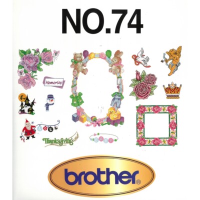 Brother 74 Scrapbooking Embroidery Machine Memory Card NEW | eBay
