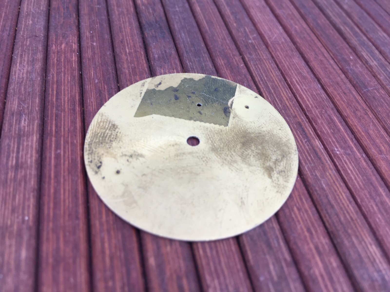 Watch dial for UNITAS 6498 swiss made movement - unused - big numbers ...