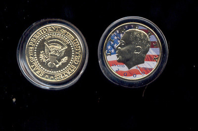 BARACK OBAMA 2009 Commemorative Liberty Coin 24K Gold Plated | eBay