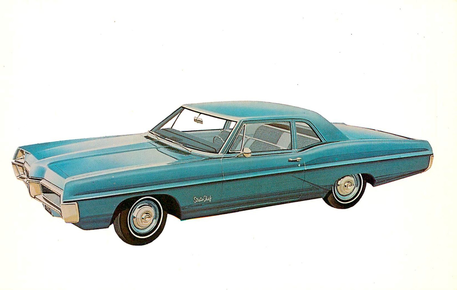 ANTIQUE AUTO, PONTIAC STRATO CHIEF, VINTAGE POSTCARD (S71) | eBay