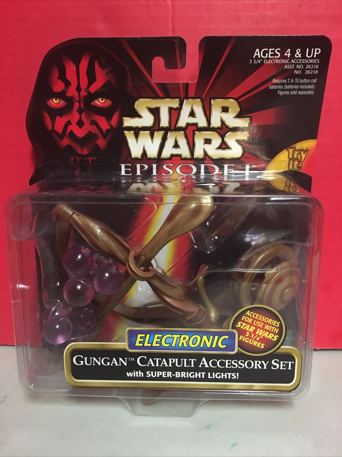 Star Wars Episode 1 Electronic Gungan Catapult Accessory Set 1999 ...