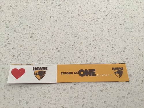 AFL HAWTHORN HAWKS TEAM STICKER,FOOTBALL,PREMIERS,DEMONS,PIES,CATS ...