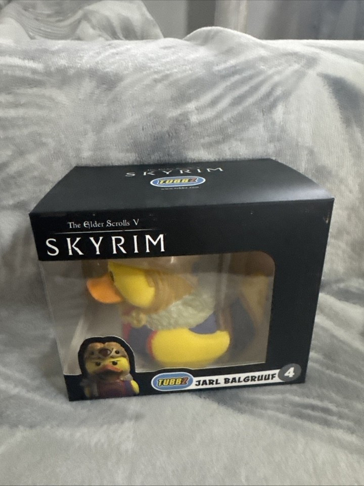 Tubbz Rubber Duck Skyrim Jarl Balgruuf Official Merch Boxed Figure Collectible | eBay