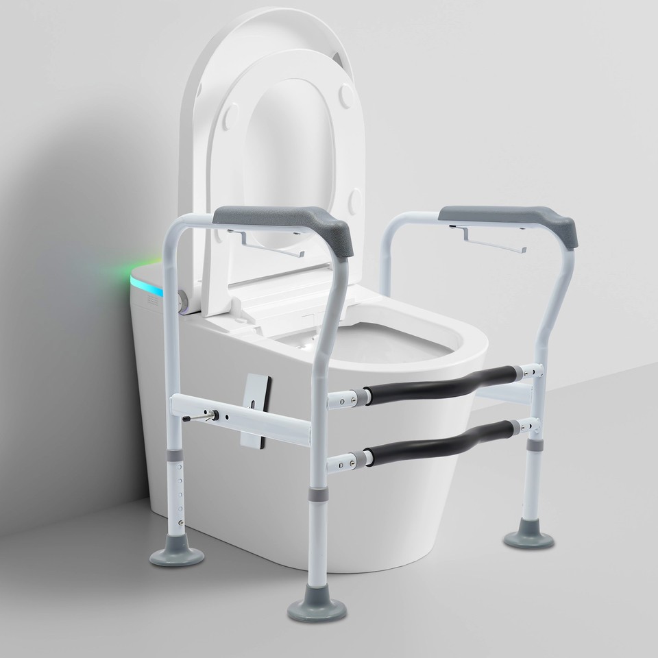 Toilet Safety Rails Toilet Handles for Elderly Handicap Toilet Frame ...