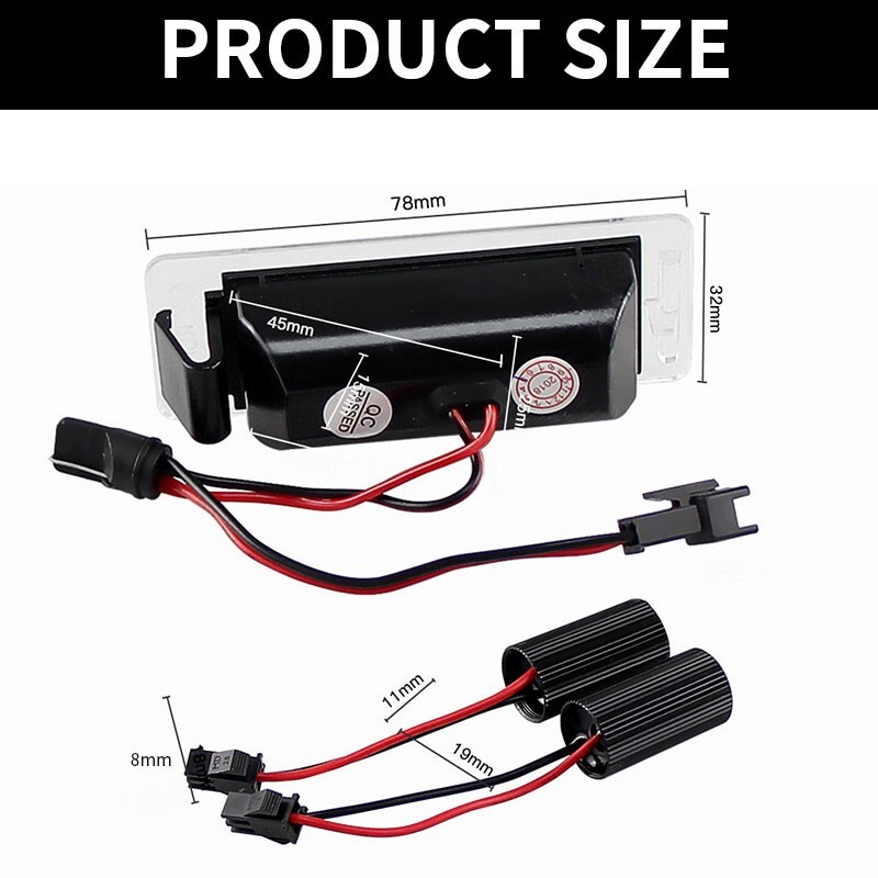 2x LED License Plate Lights For Cadillac ATS Buick Encore GMC Acadia ...