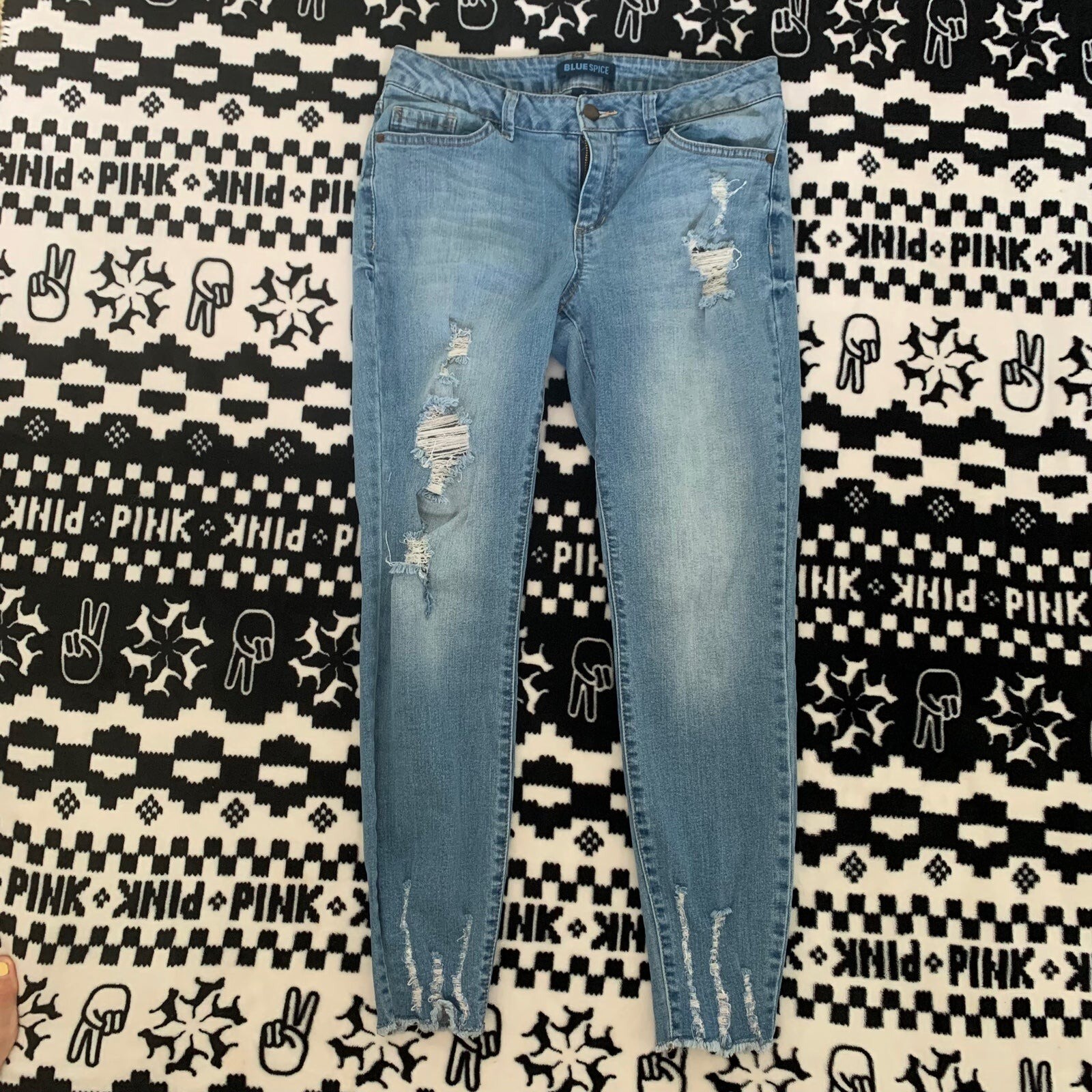 Blue Spice Skinny Jeans, Women Jeans, Blue jeans - Gem