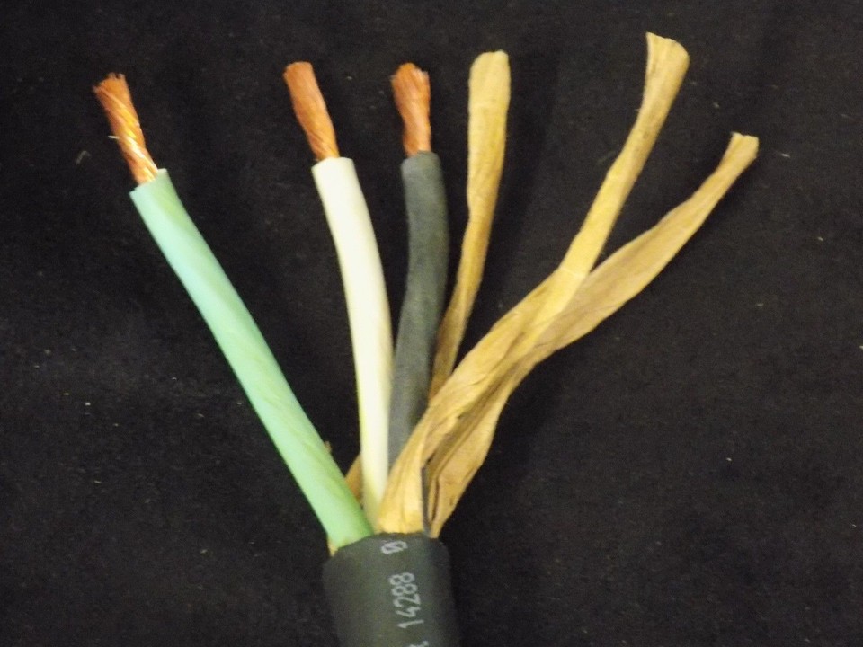 12/3 SJOOW 100 FT PORTABLE CABLE 300V 20 AMP 3 CONDUCTOR BLACK STRANDED ...