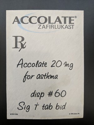 Aztra Zeneca Pharmaceutical Drug Rep ACCOLATE - vintage - pharma magnet ...
