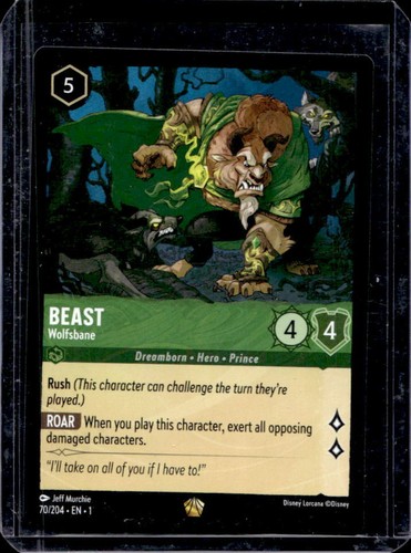 2023 Disney Lorcana TCG: The First Chapter Beast - Wolfsbane #70/204 | eBay