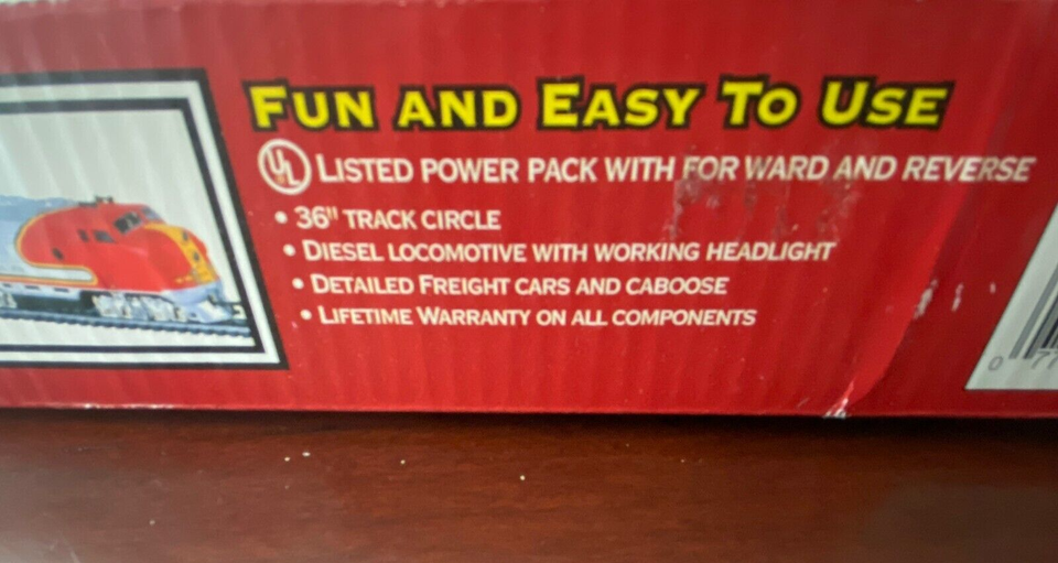 Life Like Trains Freight Blaster HO Train Set Santa Fe Diesel ...