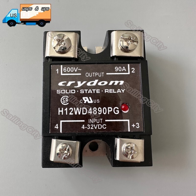 For Crydom H12WD4890PG SSR Solid State Relay Input: 4-32VDC Output ...