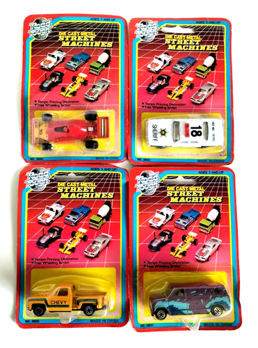 Yatming Road Tough Street Machines Die Cast Vintage 1980s Cars Set (v6 ...
