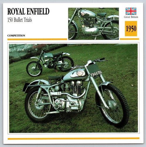 ROYAL ENFIELD 150 Bullet Trials 1950 G Britain Edito Serv Atlas ...