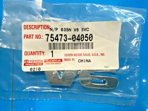 2005-2020 TACOMA GENUINE TOYOTA 7547304050 REAR BODY NAME "V6" 75473 ...