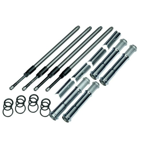 Zippers Red Shift 468 Cam M8 Kit Package Chrome Pushrods Harley Touring ...