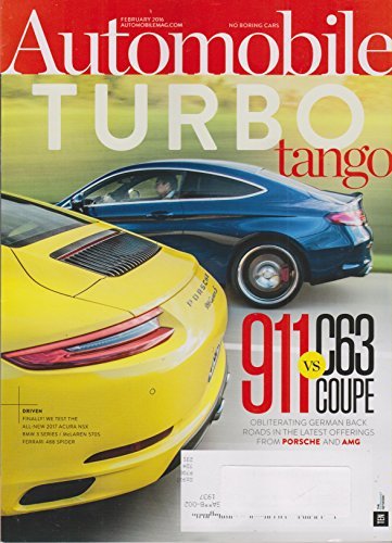 Automobile February 2016 Turbo Tango 911 vs C63 Coupe [Single Issue ...