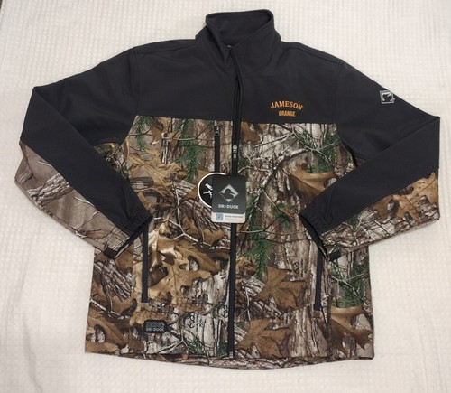 Dri Duck Mens Camouflage Full Zip Long Sleeve Jacket Brown Gray Size ...