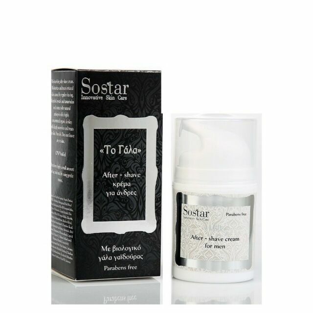 Sostar After Shave Moisturizing Cream for Men With Organic Donkey Milk ...