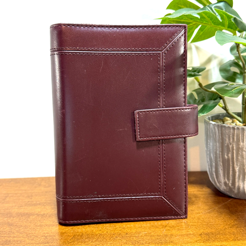 Vintage Day-Timer Planner Binder Organizer Pockets Pen Loop 6-Ring 5 ...