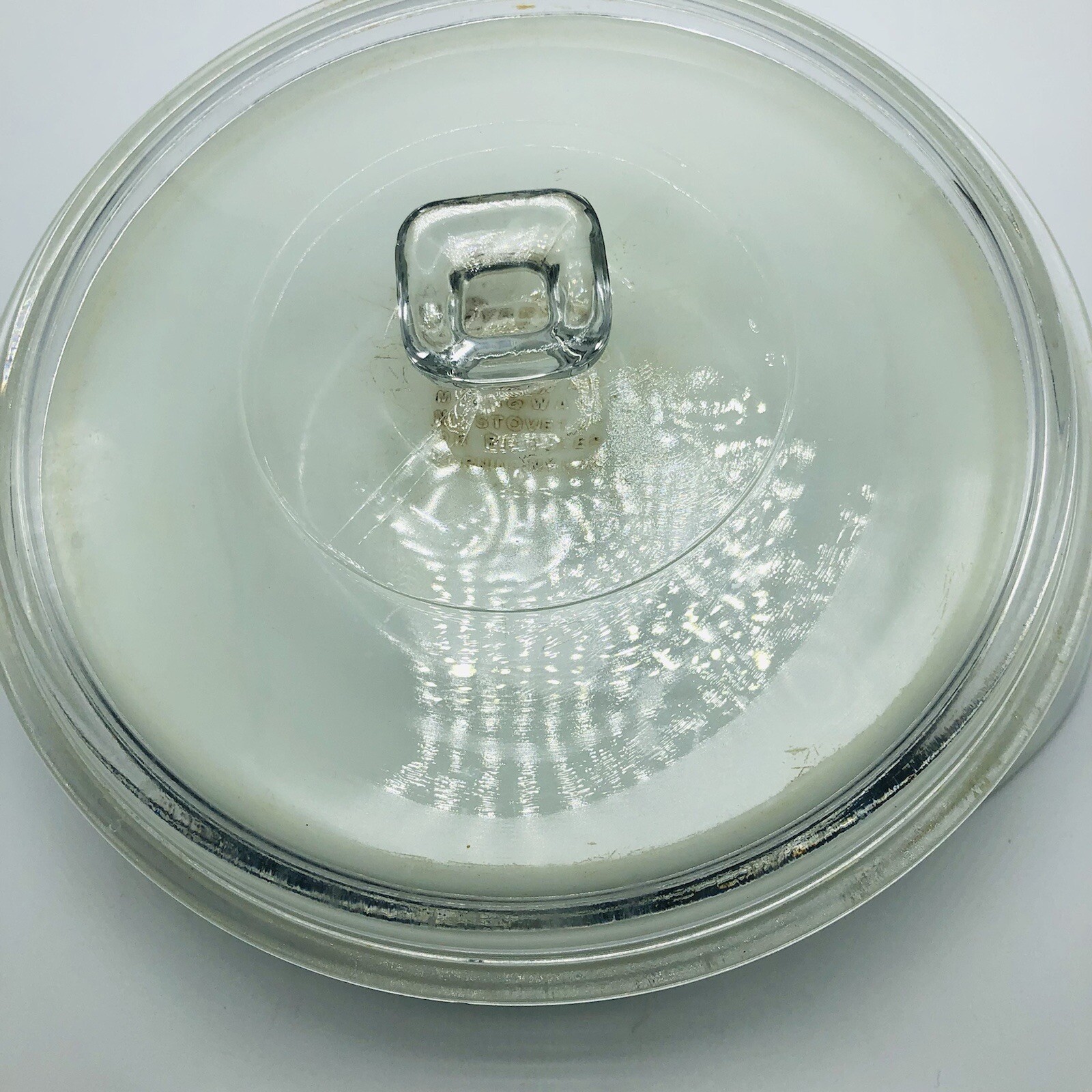 Vintage Pyrex 221 8 inch Round Milk Glass Deep Dish Cake Casserole With ...