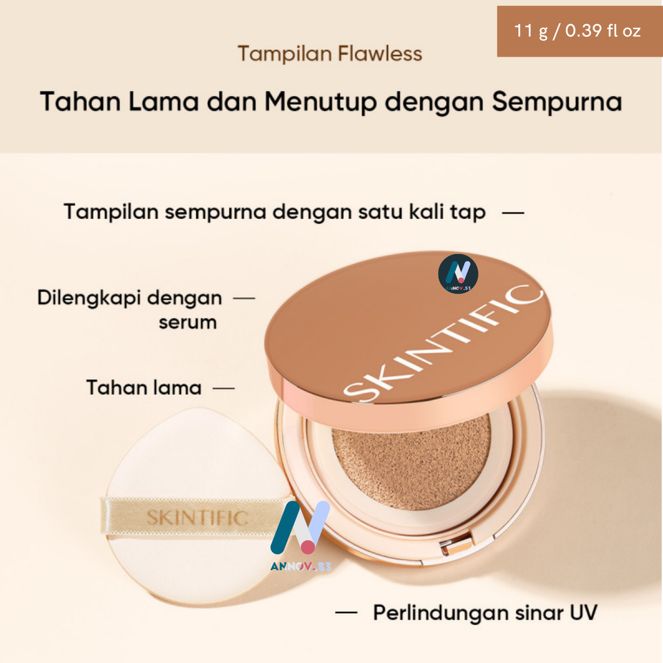 SKINTIFIC Full Coverage Perfect Cushion SPF35 PA++++ Long Lasting 02 ...